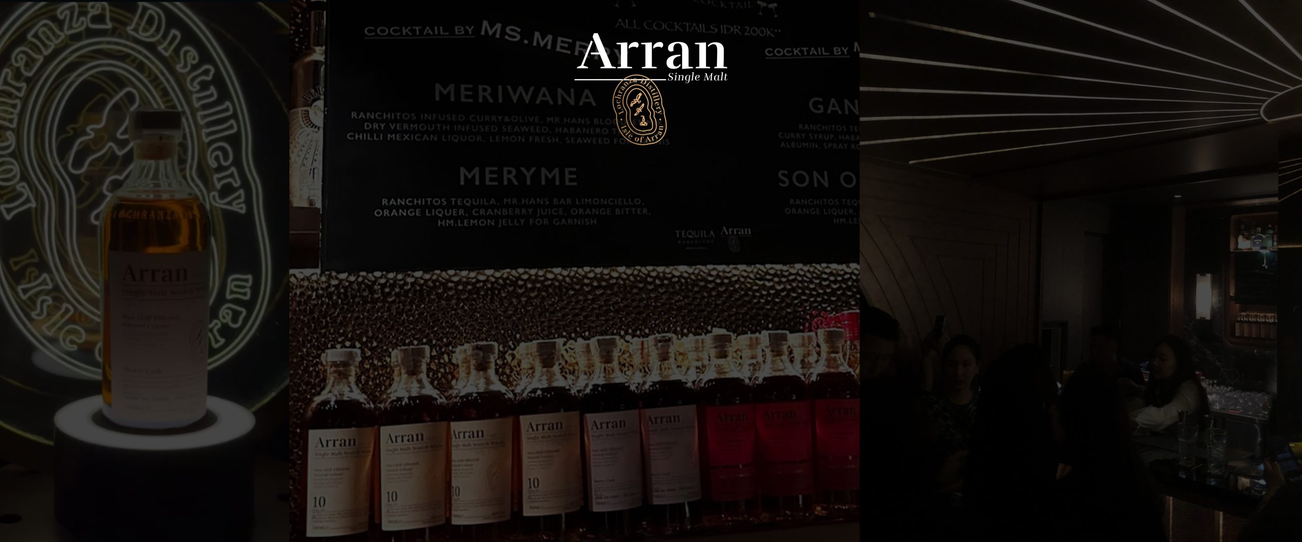 Arran Whisky Flight Tasting at Mr Hans Bar (26 February 2025) - My Drinks